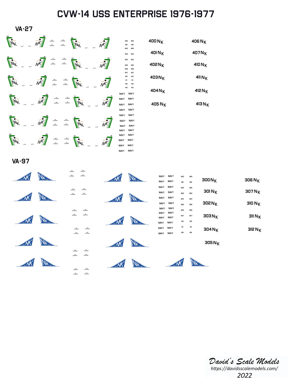 CVW-14 1976-1977 3 sample – Davids Scale Models